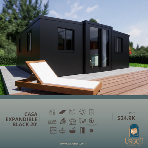 Casa Expandible - Black | Vagon Puerto Rico