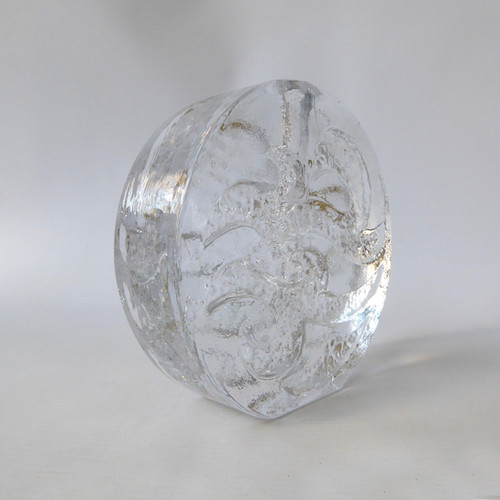 Ingrid Glashutte crystal glass Wave bud vase, solifleur. Vintage 1960s ...