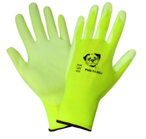 Global Glove High-Visibility Polyurethane Coated Glove; PUG-11 ...