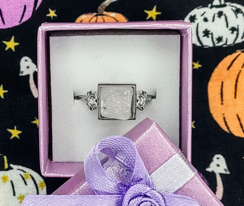 Geode Sparkle Adjustable Ring | SpellFire