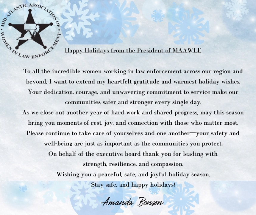 Holiday Message from President Benson