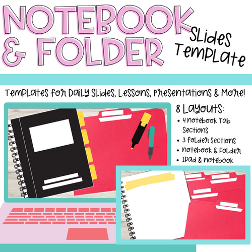 Notebook/Folder Slides Template: Handouts/Agendas/Assignments | Jess ...