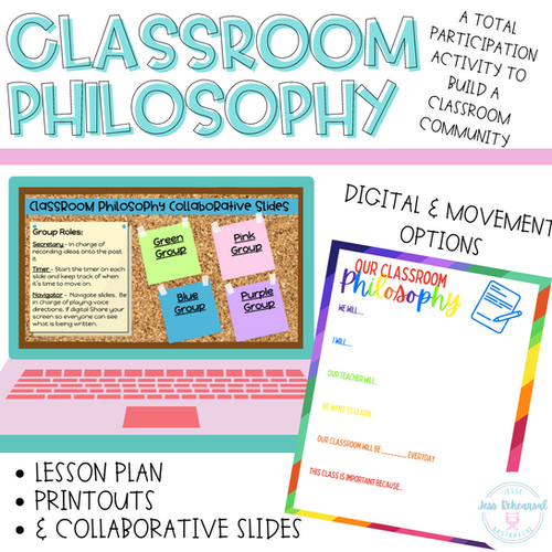 Classroom Philosophy -Building a Classroom Community | Jess Rehearsal