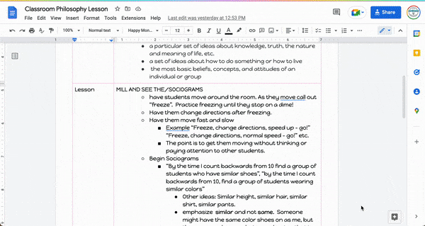 Classroom Philosophy -Building a Classroom Community | Jess Rehearsal