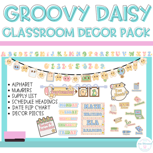 Groovy Daisy Classroom Decor Pack | Jess Rehearsal