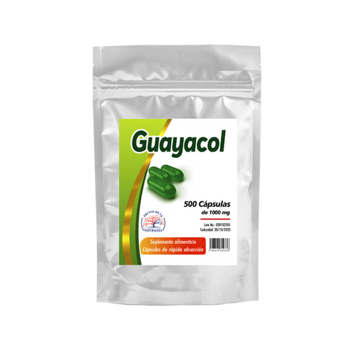 Guayacol 500 capsulas | Vitaminas y más
