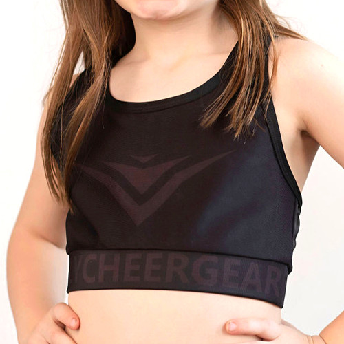 Black Sports Bra | flycheergear