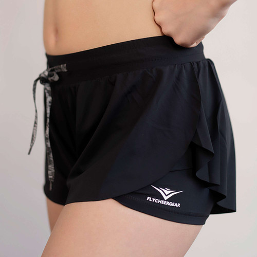 Black Flutter Shorts Flycheergear