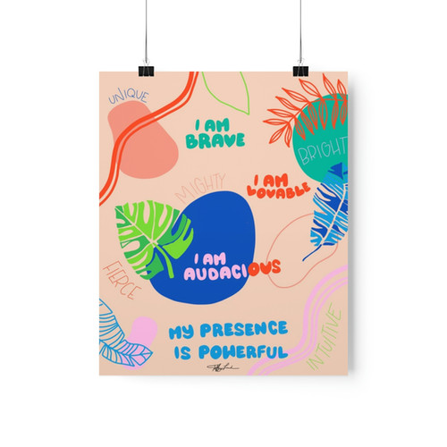 Bright Affirmations poster | Naughty Nerp