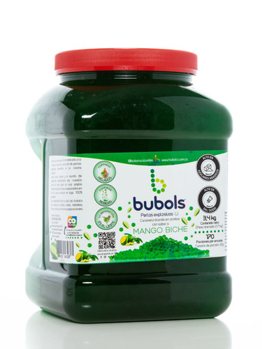 Perlas explosivas bubols sabor a Mango biche x 3400 gramos | Topping Frozen