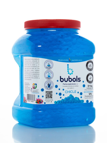 Perlas explosivas bubols sabor a chicle x 3400 gramos | Topping Frozen