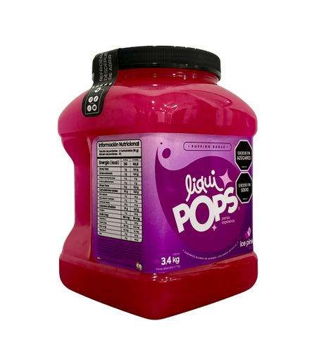 Perlas explosivas LiquiPops sabor a Ice Pink x 3400 gramos | Topping Frozen