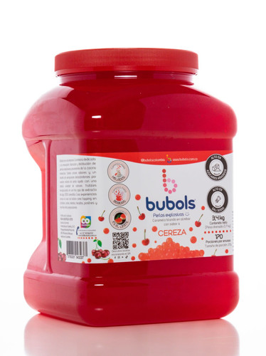Perlas explosivas bubols sabor a cereza x 3400 gramos | Topping Frozen