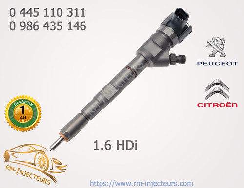 INJECTEUR NEUF BOSCH 1.6 HDi 0445110311 - 0986435146 | monsite
