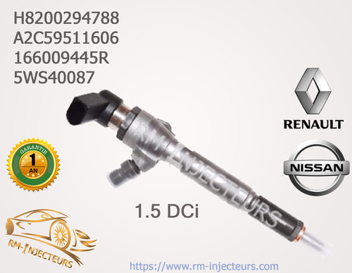 INJECTEUR NEUF SIEMENS-VDO-CONTINENTAL 1.5 dCi A2C59511606 - 8200294788 ...