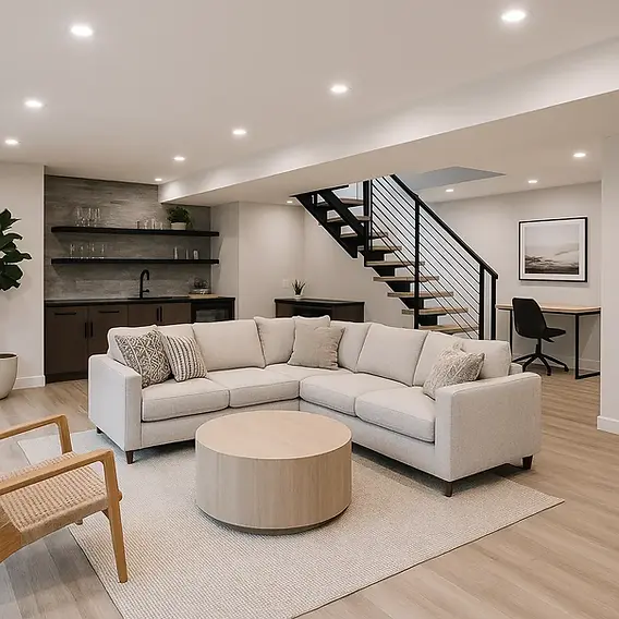Modern Living Room Ideas Basement Trendy Basement Remodel Design Ideas