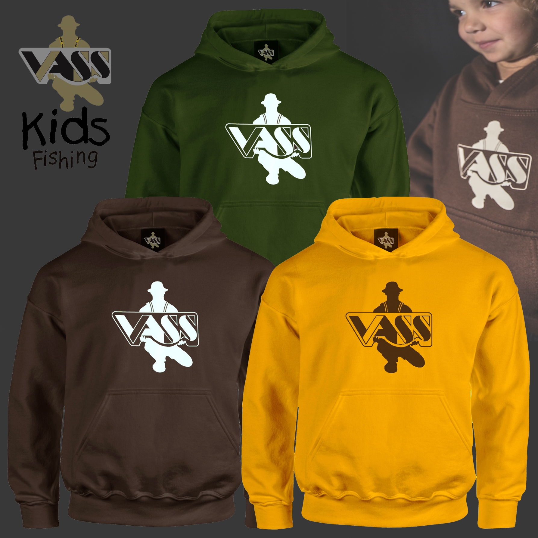 Vass Waders and Rainwear Merchandise Store. Vass Kids, Vass Headwear