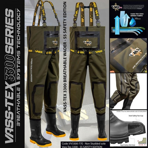 Vass-Tex 3300 Breathable S5 SAFETY wader (commercial/work) (VAT Zero ...