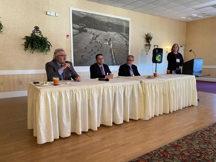 State of county addressed at breakfast