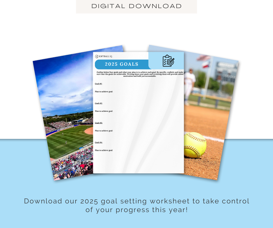 2025 Goal Setting Worksheet | Softball IQ