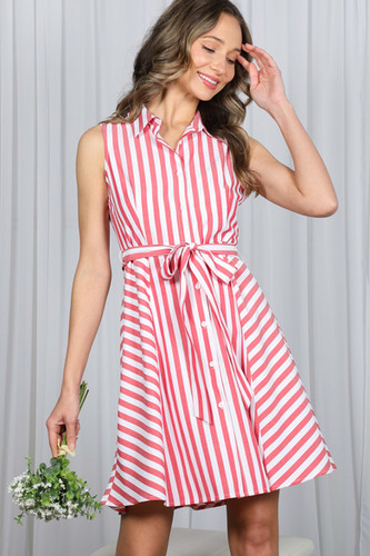Red Striped Mini Dress | From The Hart