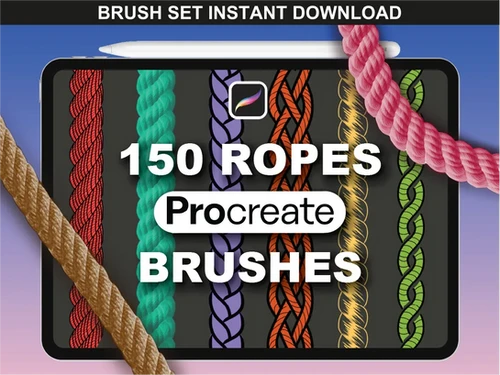 Procreate Ropes Brushes | FUPstudio