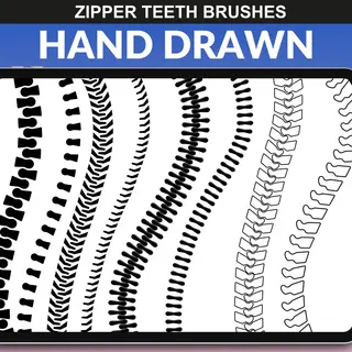 zipper brush procreate free