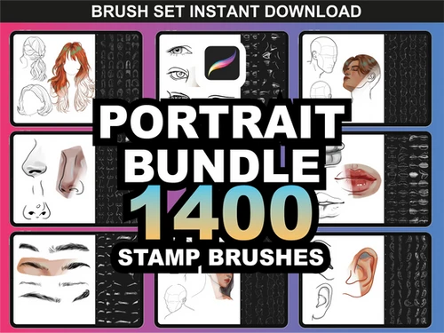 Procreate Portrait Bundle | FUPstudio
