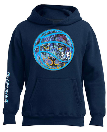 CE Lion in Ball NAVY hoodie | carolinaelite1