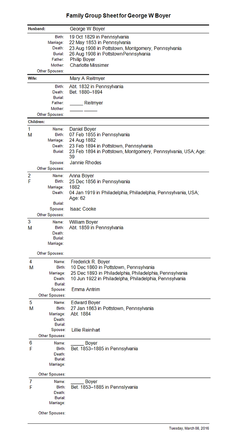 Boyer, George W. | linda-family-tree