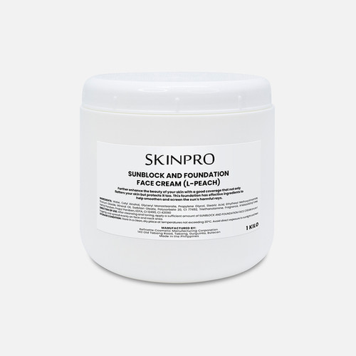 SKINPRO - Sunblock and Foundation Face Cream (Light Peach) 1 Kilo ...