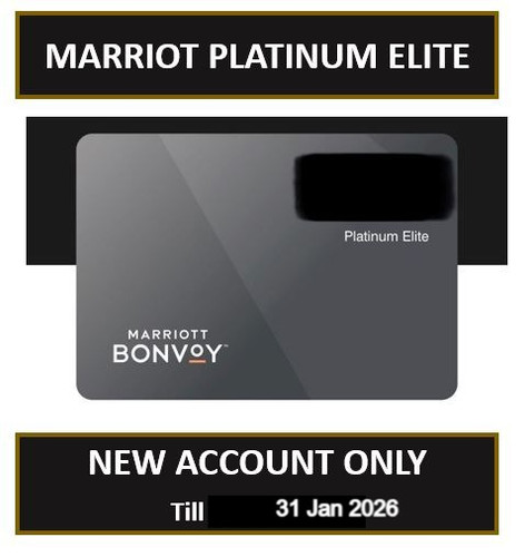 Marriott Bonvoy Platinum Elite - 120 Day Challenge. No Stay Req ...