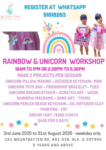 1 Day Rainbow & Unicorn Camp | Crafty Whizz Studio