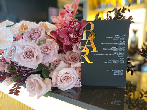 Acrylic Bar Menu - Classic Collection | Mysite