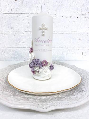Amelia Rose Christening Candle | Mysite