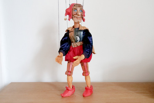 Sun and Moon Jester -Hand Carved | CompanyofMarionettes