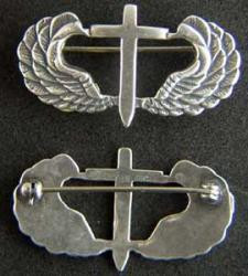 WWII Chaplain Paratrooper Badge Wings Sterling Silver | Greenberetcd