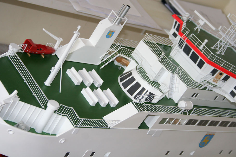 Scale models ship Ferry SKARVEN S 1:50.