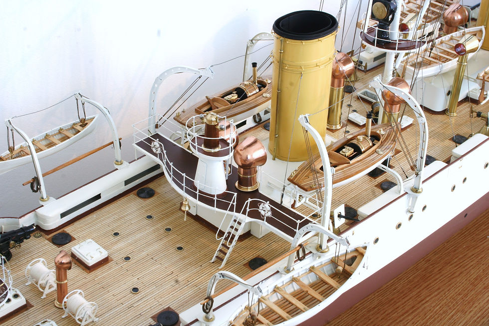 Light Cruiser "NOVIK", 1900. (S 1:75) Scale models ship