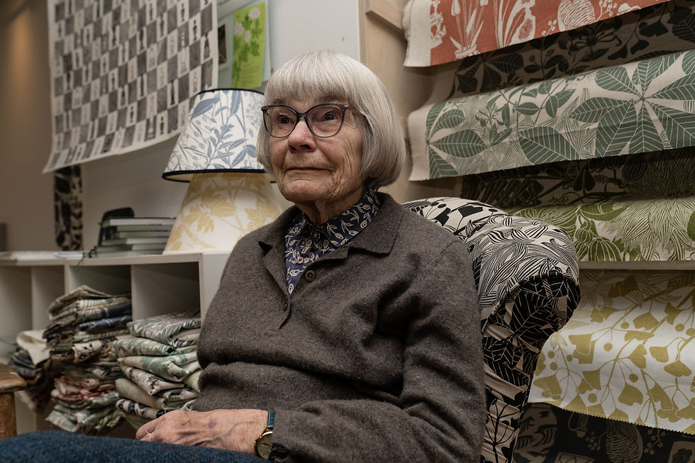 Wallpaper History Society visit to Marthe Armitage Studio