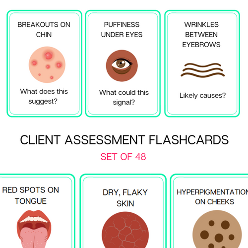 Client Assessment Flashcards Set | Yahs Apothecary