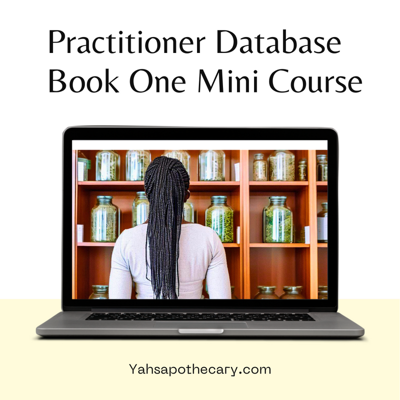 Practitioner Database Book One Mini Course | Yahs Apothecary