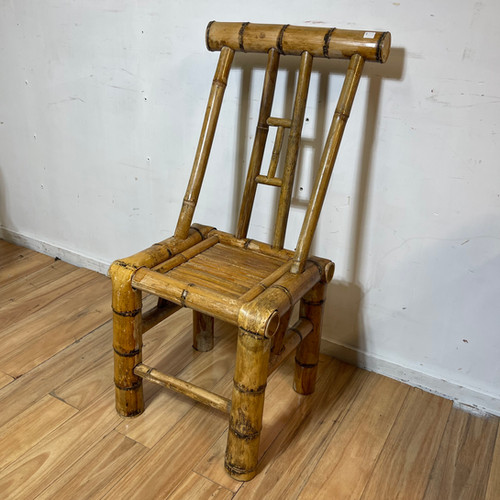 Set of Hand-Woven Bamboo Chairs | Upcycle Design