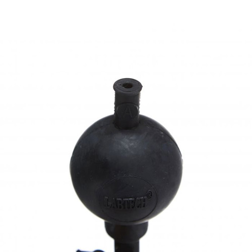 BULBO DE HULE DE 3 VIAS, COLOR NEGRO | Dibbiotek
