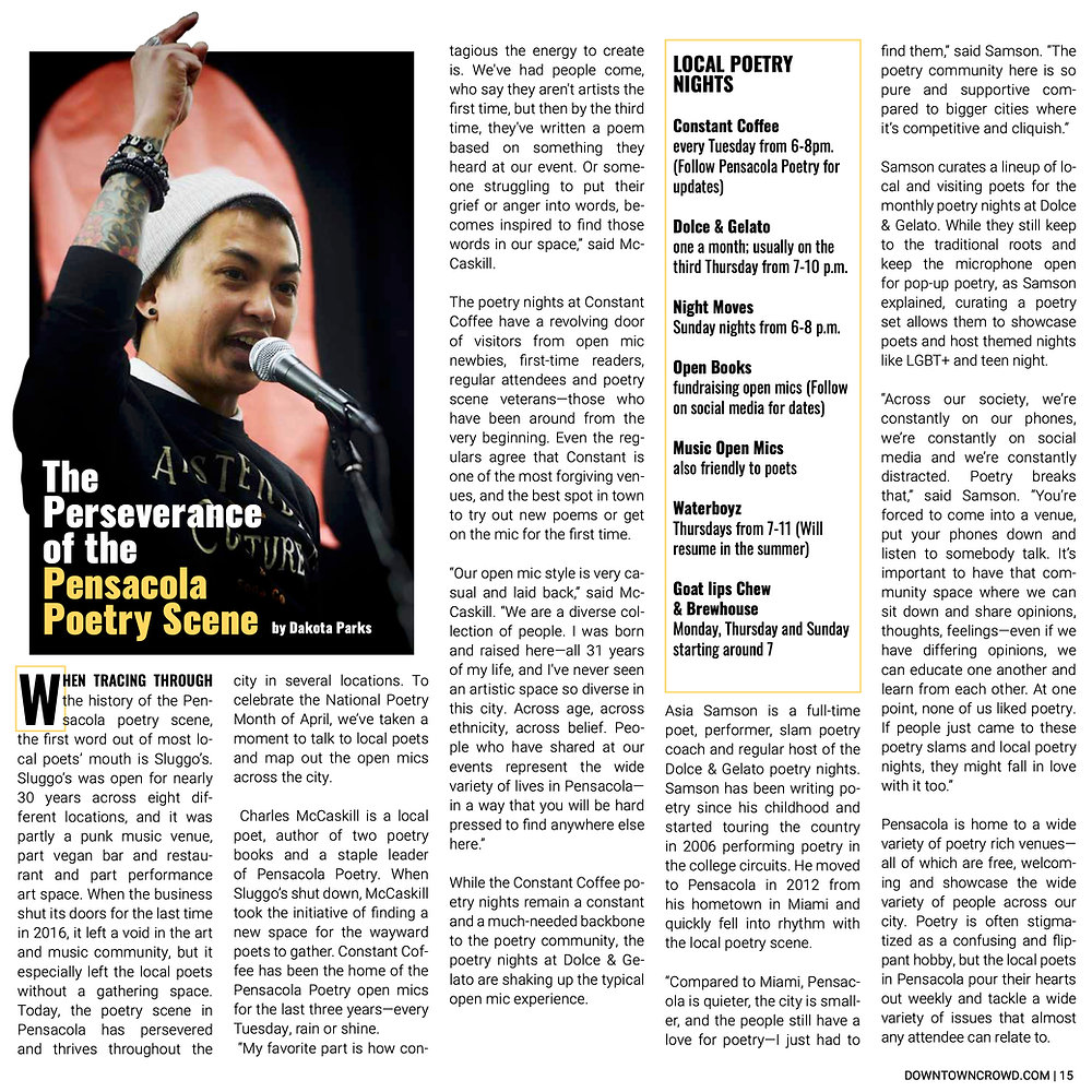 The Perseverance of the Pensacola Poetry Scene