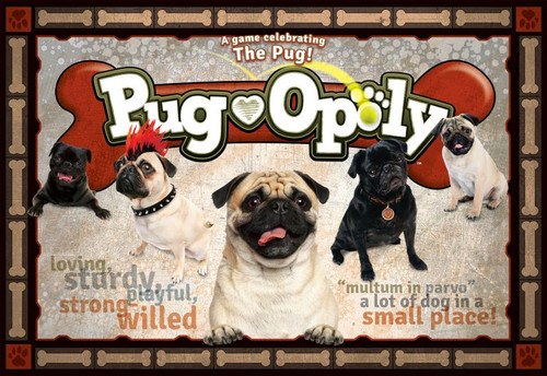 Pug-opoly Board Game (Pugopoly = Pug Monopoly Games) | The Pug Shop