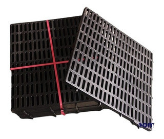 Estiba Plástica 60x60 Negra T.L | PlastShopp