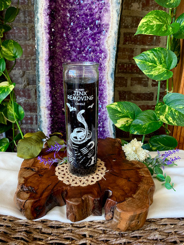 Jinx Removing | Spiritual Power Seven Day Spell Candle (Black) | Stone Age