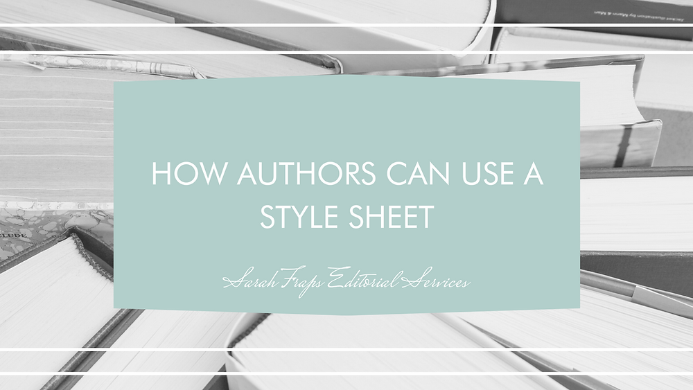 How authors can use a style sheet