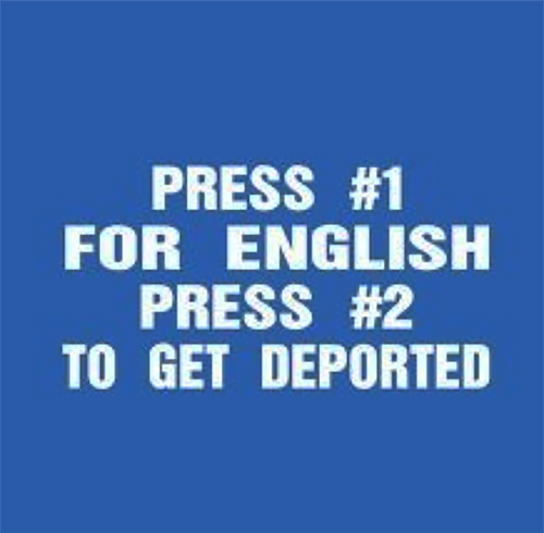 Press 1 For English T-shirt Transfers 12pc | Stock Transfers